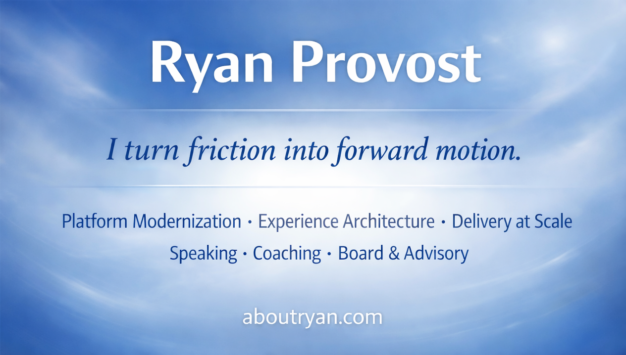 Ryan Provost — Executive Technology & Delivery Leader